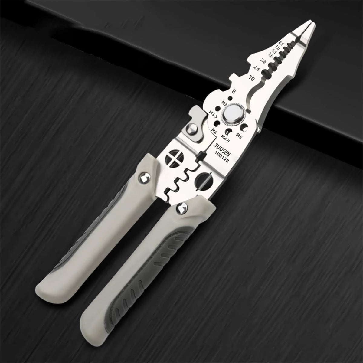 Adjustable Multifunctional Wire Stripper, Crimper, and Cable Cutter Pl ...