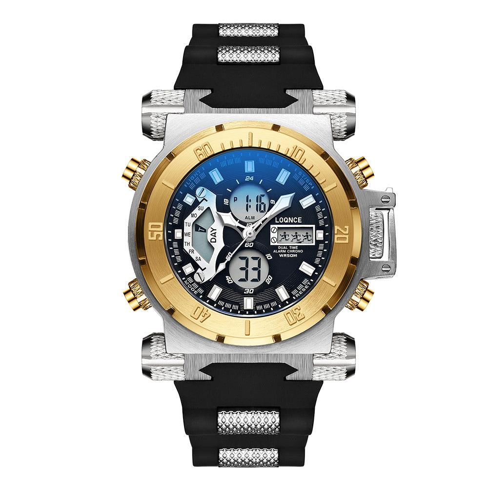 Dual Display Electronic Watch Dual Movement Chronograph Luminous – Trendha