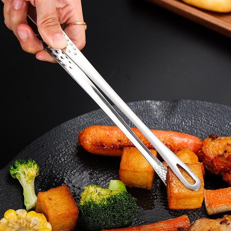 Long Handle Stainless Steel Food Tongs – Trendha