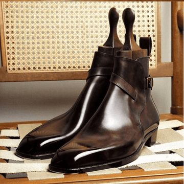 Men's Short Boots with Stylish Buckle Design – Trendha