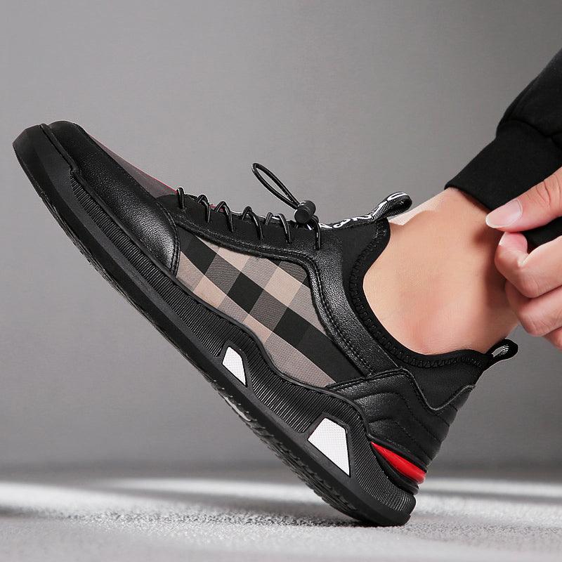 New Men's Casual Leather Shoes Tide Sneakers – Trendha