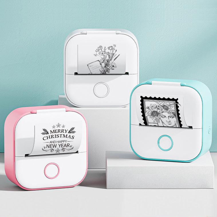 Small Mini Thermal Label Printer Home Photo Printer Student Wrong Ques ...